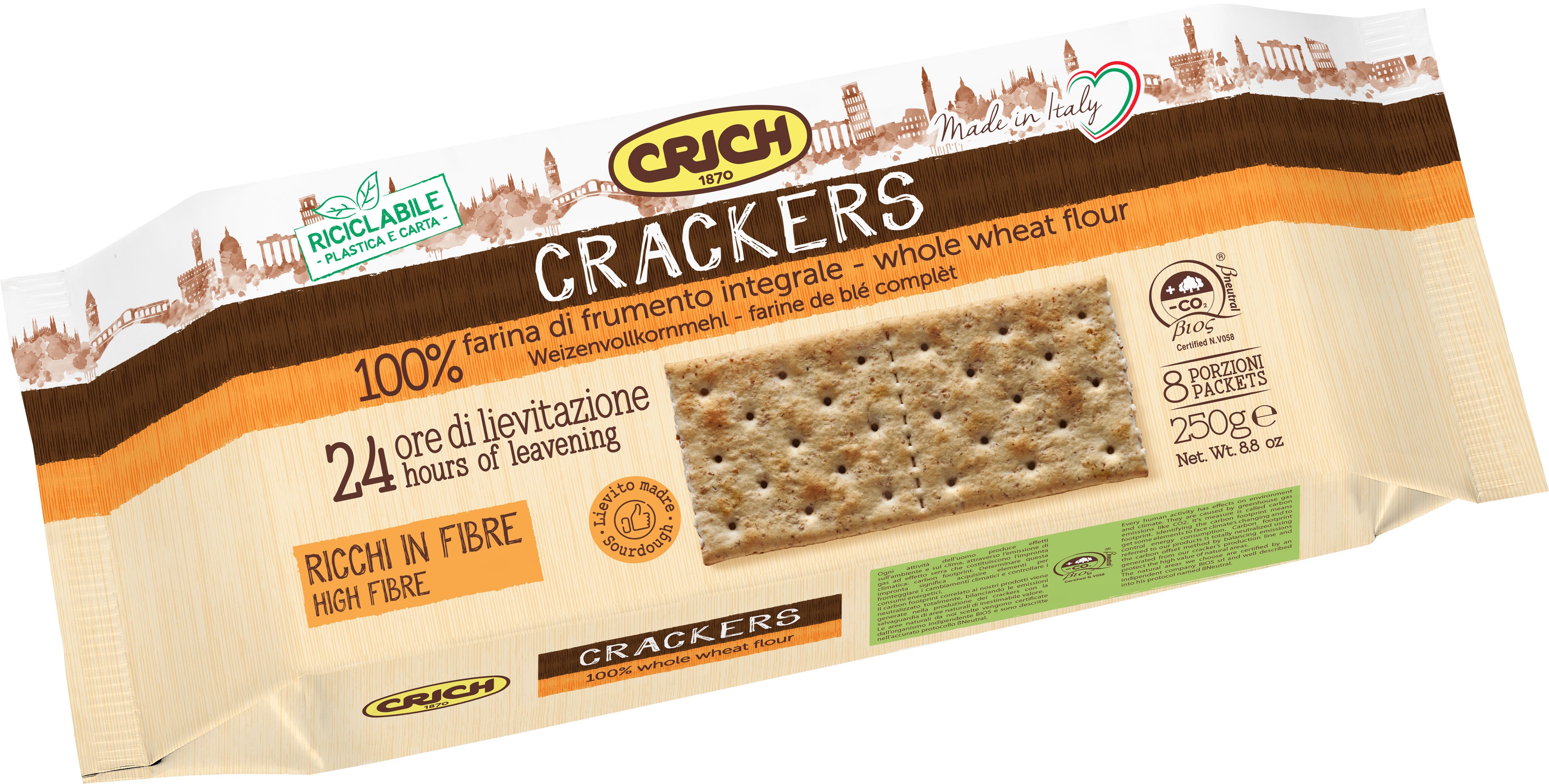 Basile | CRICH WHOLEWHEAT CRACKERS 250G