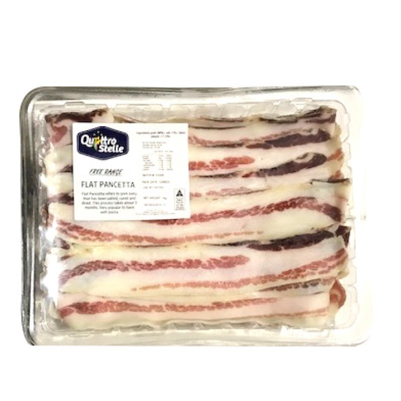 Basile | QUATTRO STELLE FLAT PANCETTA SLICED 1KG X 5