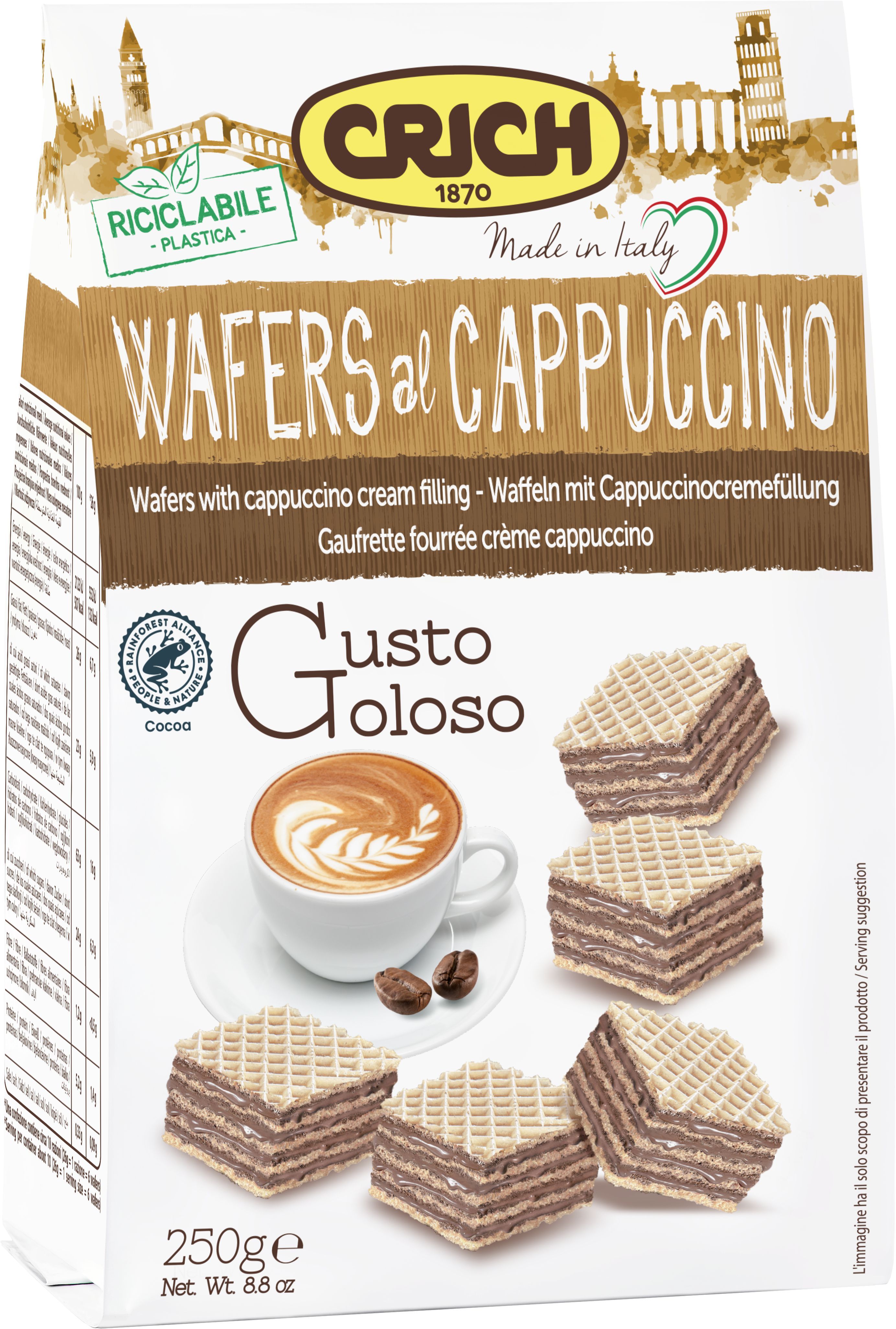 Basile | CRICH CAPPUCCINO WAFERS 250G