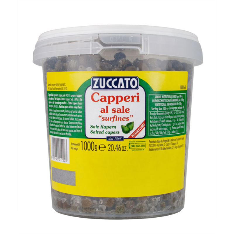 Basile | ZUCCATO SMALL SALTED CAPERS PICCOLISSIMI 1KG