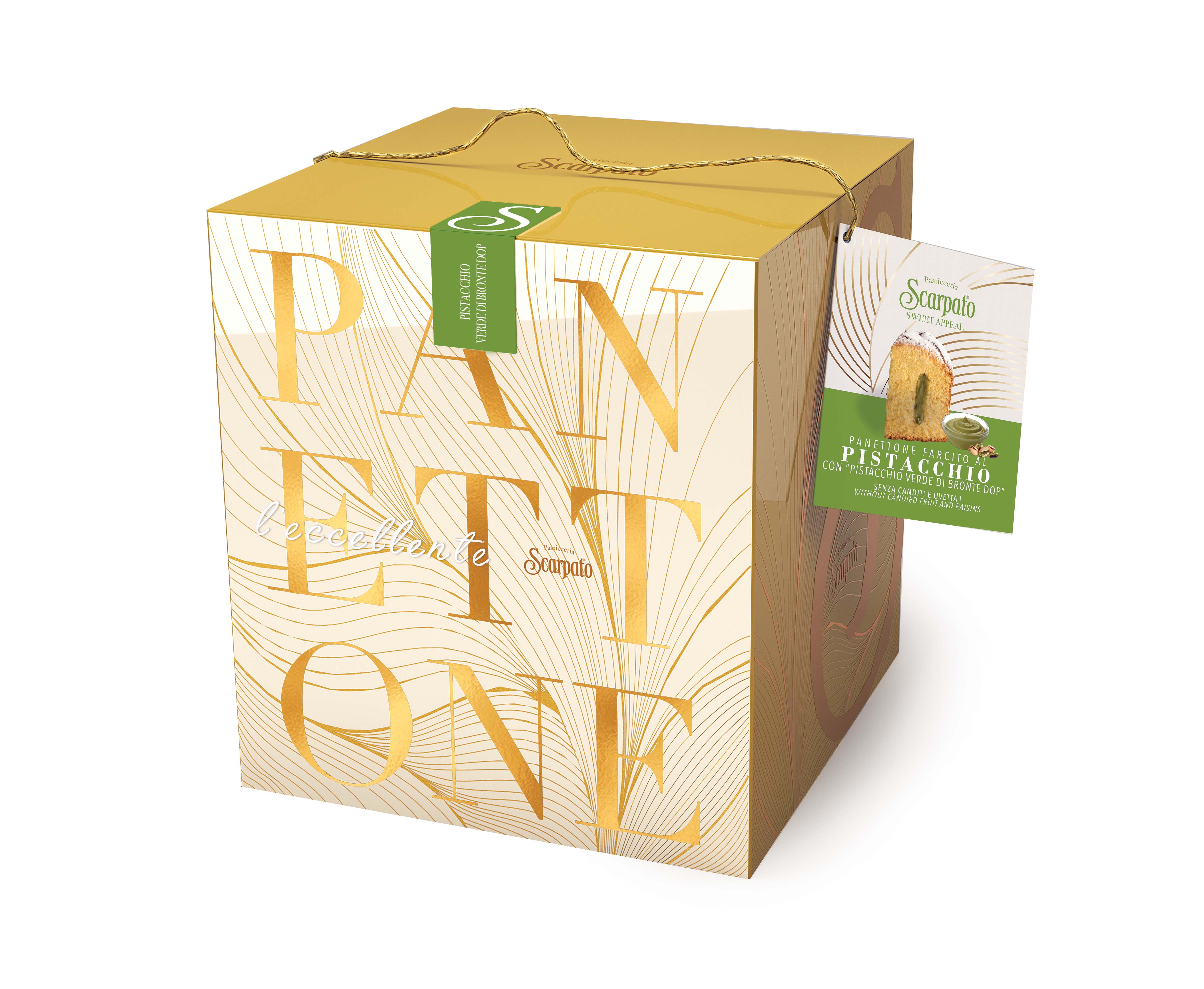 Basile | SCARPATO PANETTONE FILLED WITH PISTACCHIO CREAM 1KG
